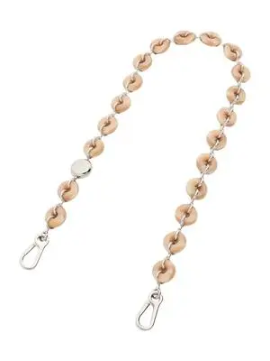 Loewe Donut Chain Shoulder Strap - Soft Pink/silver
