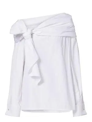 Max Mara Curvone Cotton Blouse - White