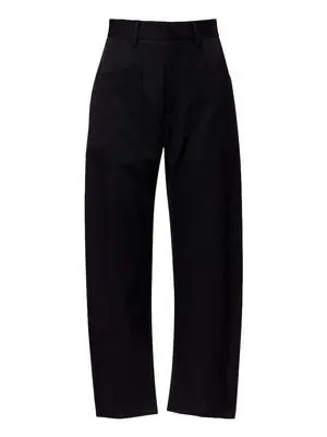 NILI LOTAN Shon Barrel-leg Pants - Black