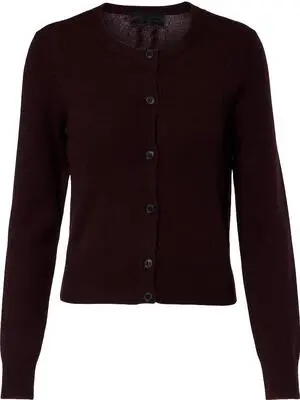 NILI LOTAN March Cashmere Cardigan - Burgundy