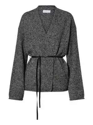 Velvet By Graham & Spencer Alina Wool-blend Cardigan - Grey