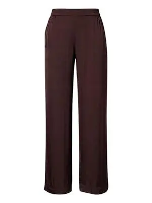 Velvet By Graham & Spencer Larkin Wide-leg Trousers - Brown
