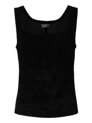 Stouls Edie Suede Tank Top - Black