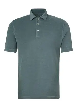 Fedeli Mondial Cotton Terry Polo Shirt - Green