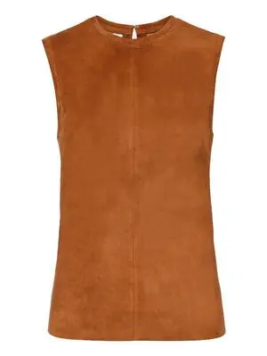 Stouls Stouls Suede Sleeveless Top Brown
