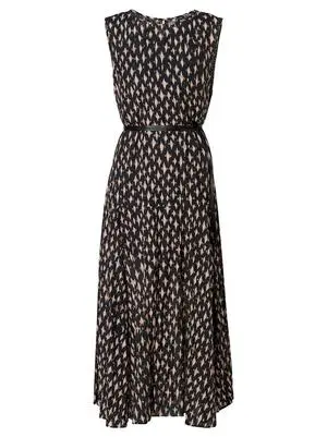 Velvet By Graham & Spencer Kaitlyn Beaded Cotton-blend Midi Dress - Blue