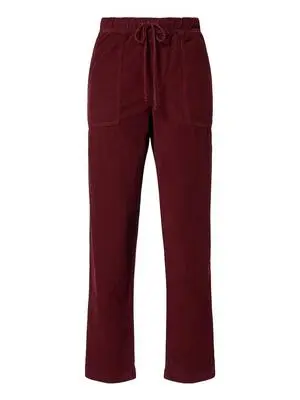 Velvet By Graham & Spencer Cotton Corduroy Pants - Burgundy