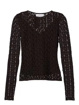 Velvet By Graham & Spencer Tori Lace Top - Black