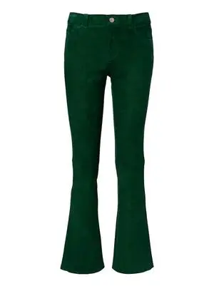 Stouls Dean 22 Suede Flared Pants - Green