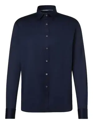 Canali Cotton Jersey Shirt - Blue