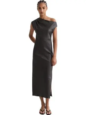 TWP Marlowe Stretch Leather Midi Dress - Delicioso