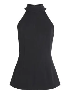 Veronica Beard Johanne Halterneck Top - Black