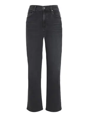 Veronica Beard Leah Mid-rise Straight Jeans - Black