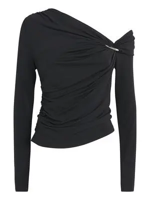 Veronica Beard Lozea Off-the-shoulder Top - Black