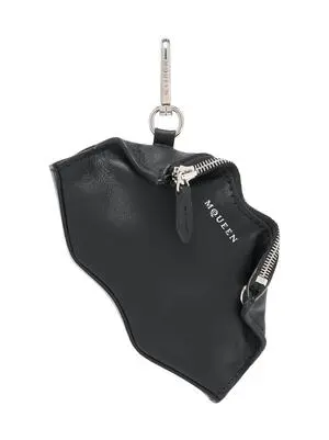 Alexander McQueen Leather Manta Charm - Black