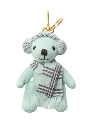 Burberry Wool-cashmere Thomas Bear Charm - Green