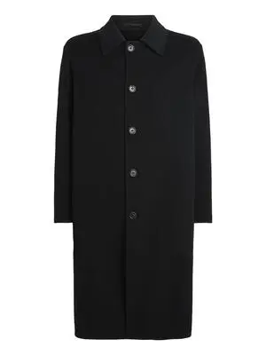 MAISON MARGIELA Wool Overcoat - Black