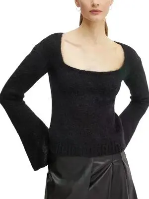 Pinko Flared-sleeves Sweater - Black