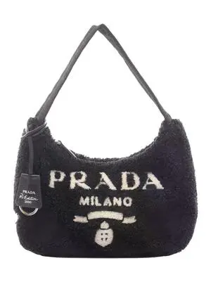 Prada 2010-2025 Re-edition 2000 Mini Terry Shoulder Bag - Black