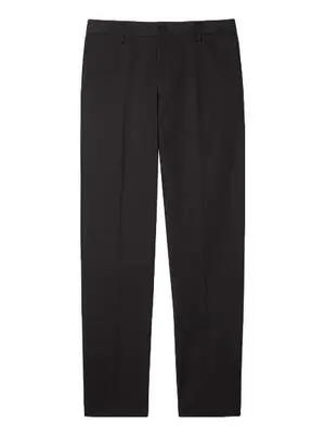 Paul Smith Fine Cotton-twill Trousers - Black