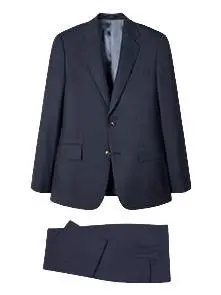 Paul Smith The Brierley Dark Marl Wool 'a Suit To Travel - Blue