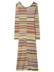 Paul Smith Glitter 'signature Stripe' Knitted Dress - Multicolour