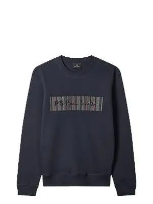 Paul Smith Logo Striped Sweatshirt - Blue