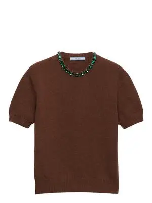 PRADA Wool And Cashmere Crew-neck Sweater