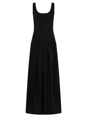 Rebecca Vallance Kristen Ruffled Midi Dress - Black