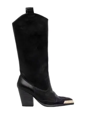 Versace 80mm Pointed-toe Boots - Black