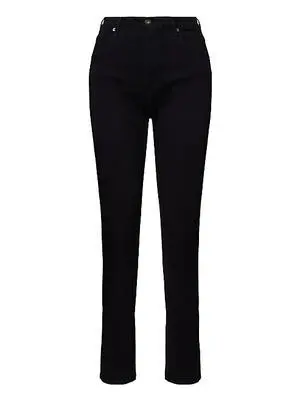 Ag Prima Cigarette Leg Stretch-denim Jeans - Super Black