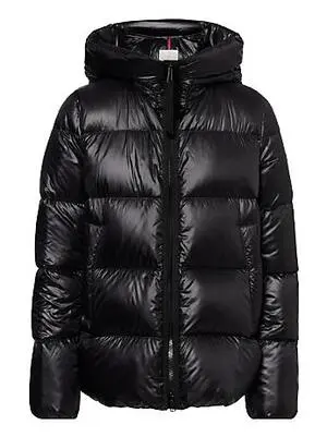 Moncler Serittes Hooded Shell-down Jacket - Black