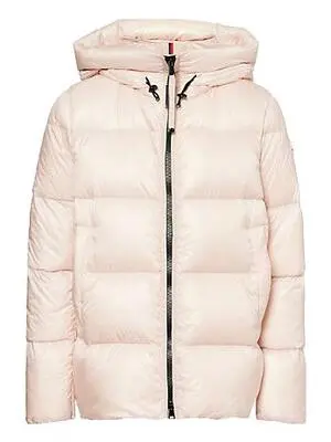 Moncler Serittes Hooded Shell-down Jacket - Rose Pink