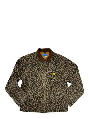MARKET Leopard Print Work Jacket - Brown