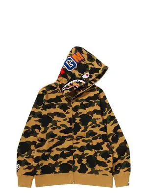 A BATHING APE 1st Camo Zip Hoodie - Yellow