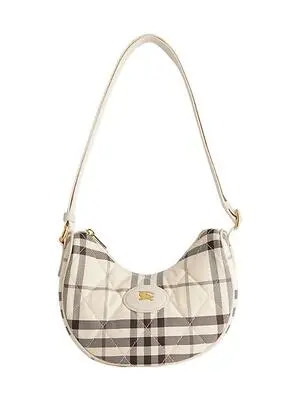 Burberry Check-print Woven Cross-body Bag - Light Beige