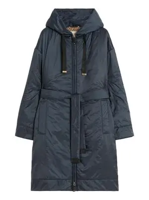 Max Mara Water-repellent Canvas Padded Parka - Midnightblue