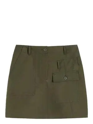 Max Mara Water-repellent Mini Skirt - Kaki