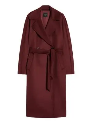 Max Mara Wool Robe Coat - Bordeaux