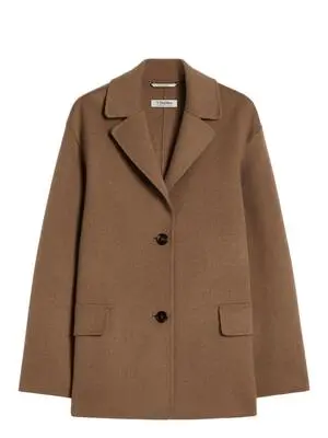 Max Mara Single-breasted Double-faced Wool Jacket - Camel