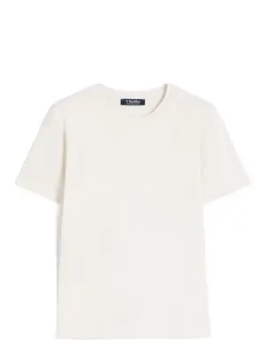Max Mara Embroidered Jersey T-shirt - Sand