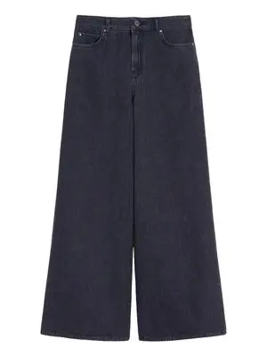 Max Mara Wide-leg Denim Jeans - Black