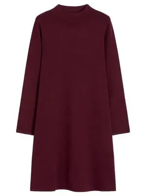 Max Mara Stretch Viscose Yarn Dress - Bordeaux