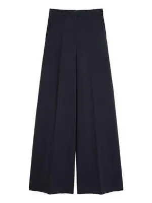 Max Mara Wide-leg Jersey Trousers - Ultramarine