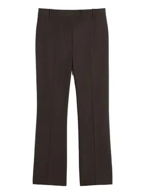 Max Mara Stretch Cotton And Viscose Trousers Medium Grey