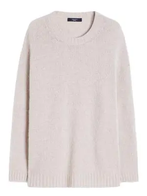 Max Mara Oversized Alpaca And Cotton Sweater - Sand