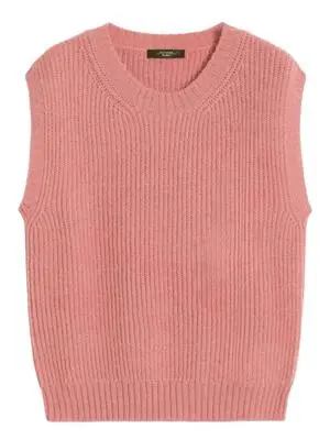 Max Mara Mohair-blend Gilet - Antique Rose