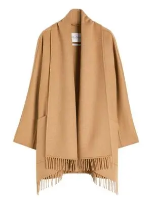 Max Mara Coat With Fringe - Camel