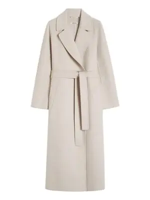 Max Mara Long Wool Robe Coat - Sand