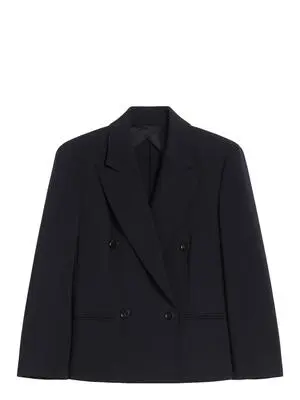 Max Mara Woollen Cloth Cropped Blazer - Ultramarine